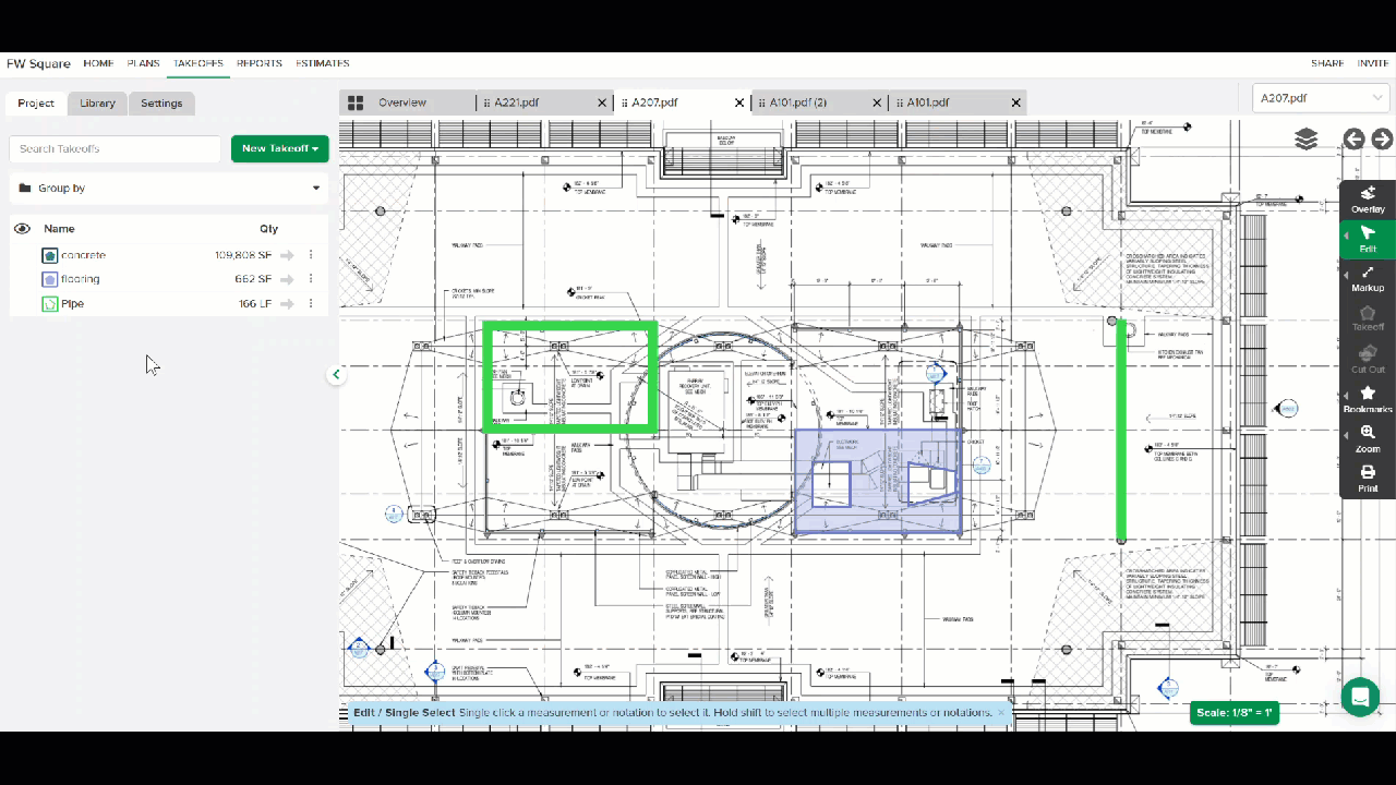 Takeoff Measurement Cut Tools – STACK Construction Technologies