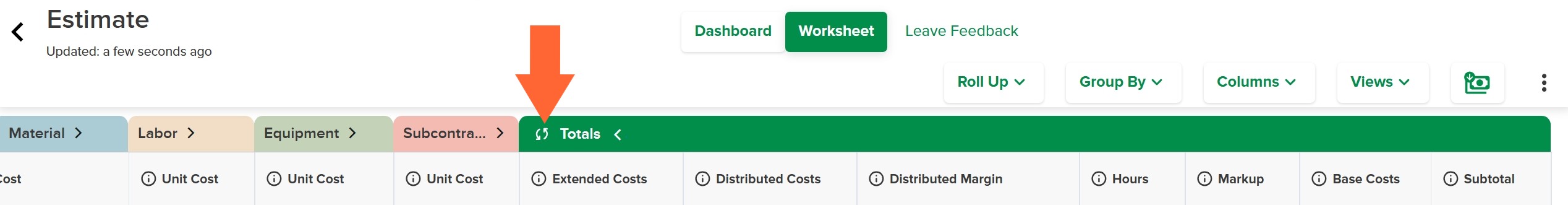 Manually Enter Estimate Worksheet Data – STACK Construction Technologies